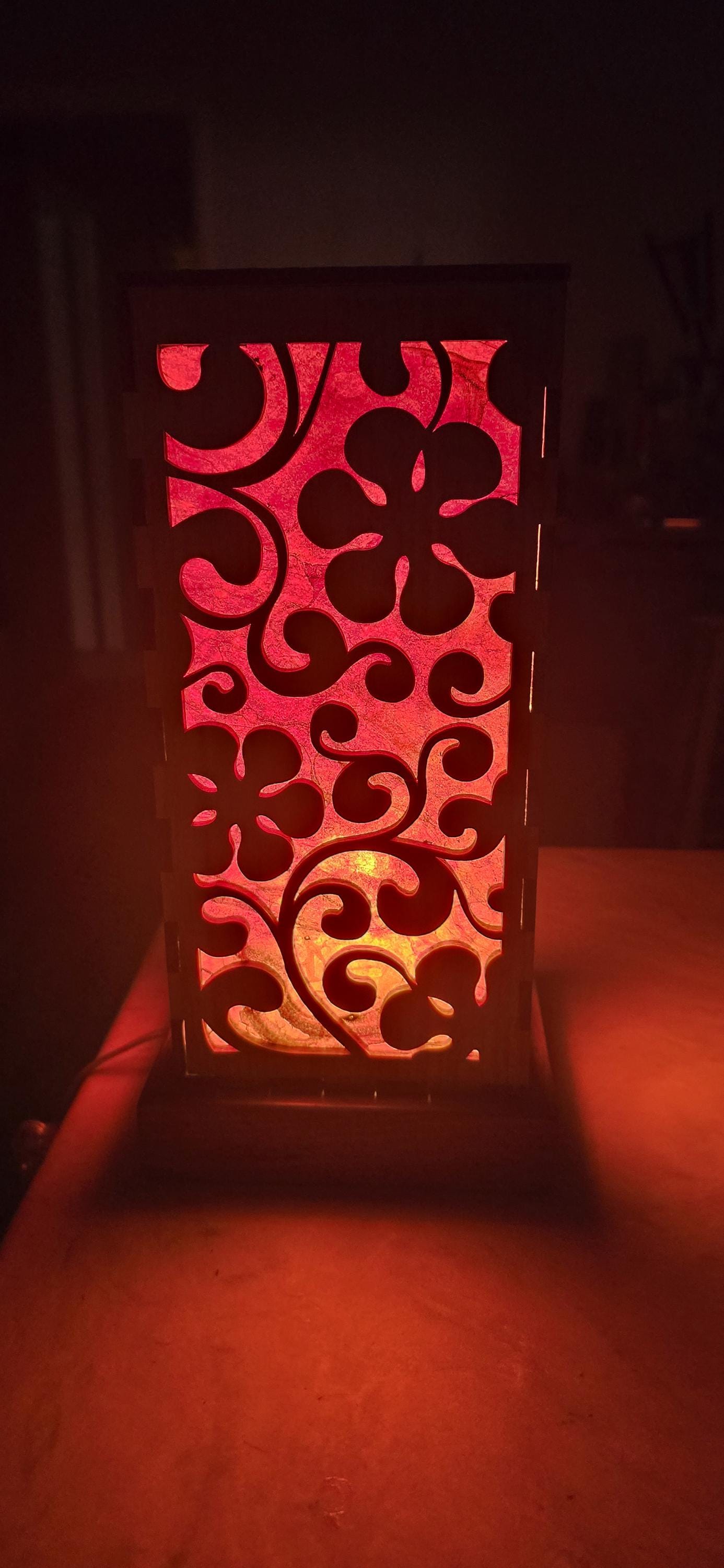 Decorative Marbled Paper Desk Lamp. - Etsy