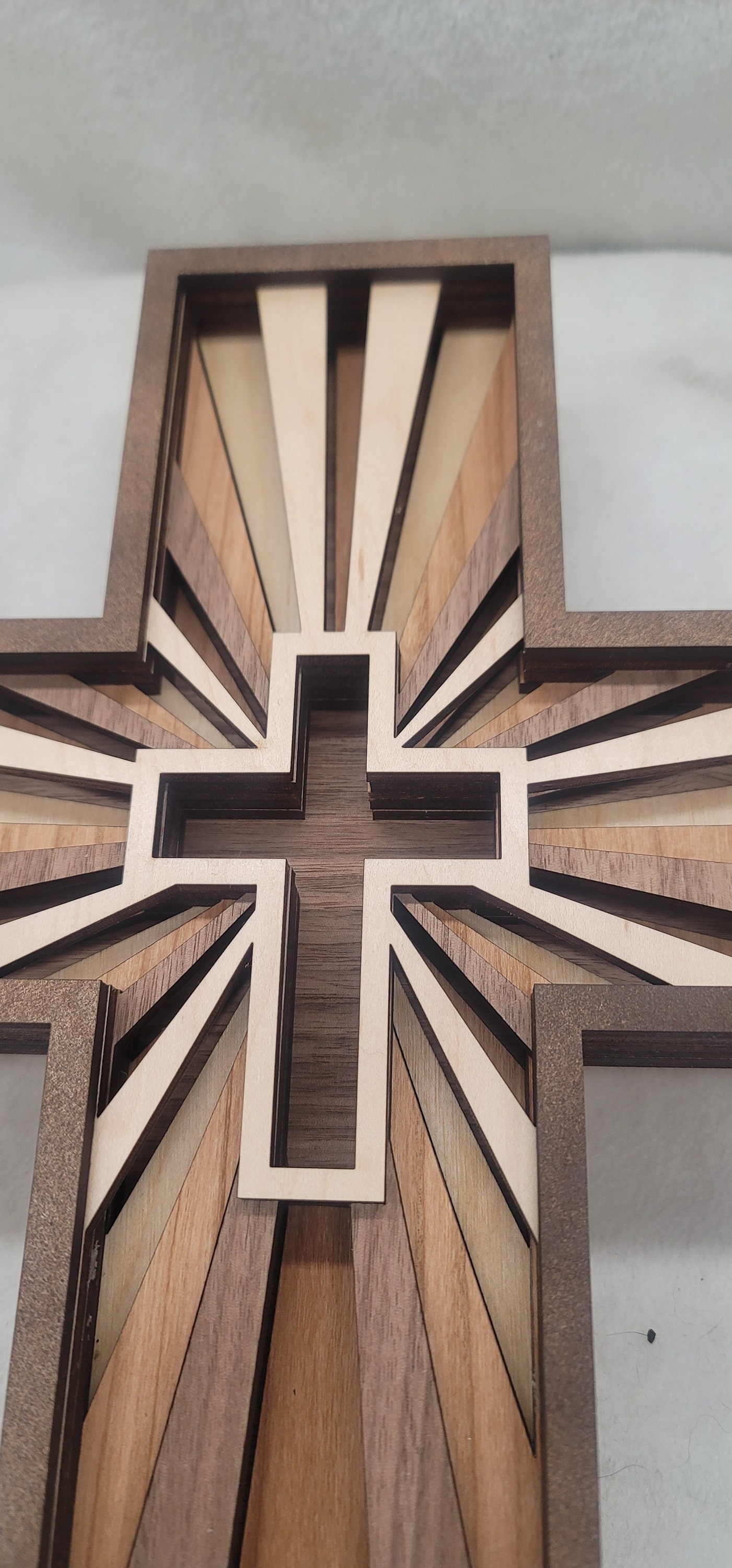 Layered Wooden Cross Birch or Maple Top Layer. - Etsy