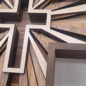 Layered Wooden Cross Birch or Maple Top Layer. - Etsy