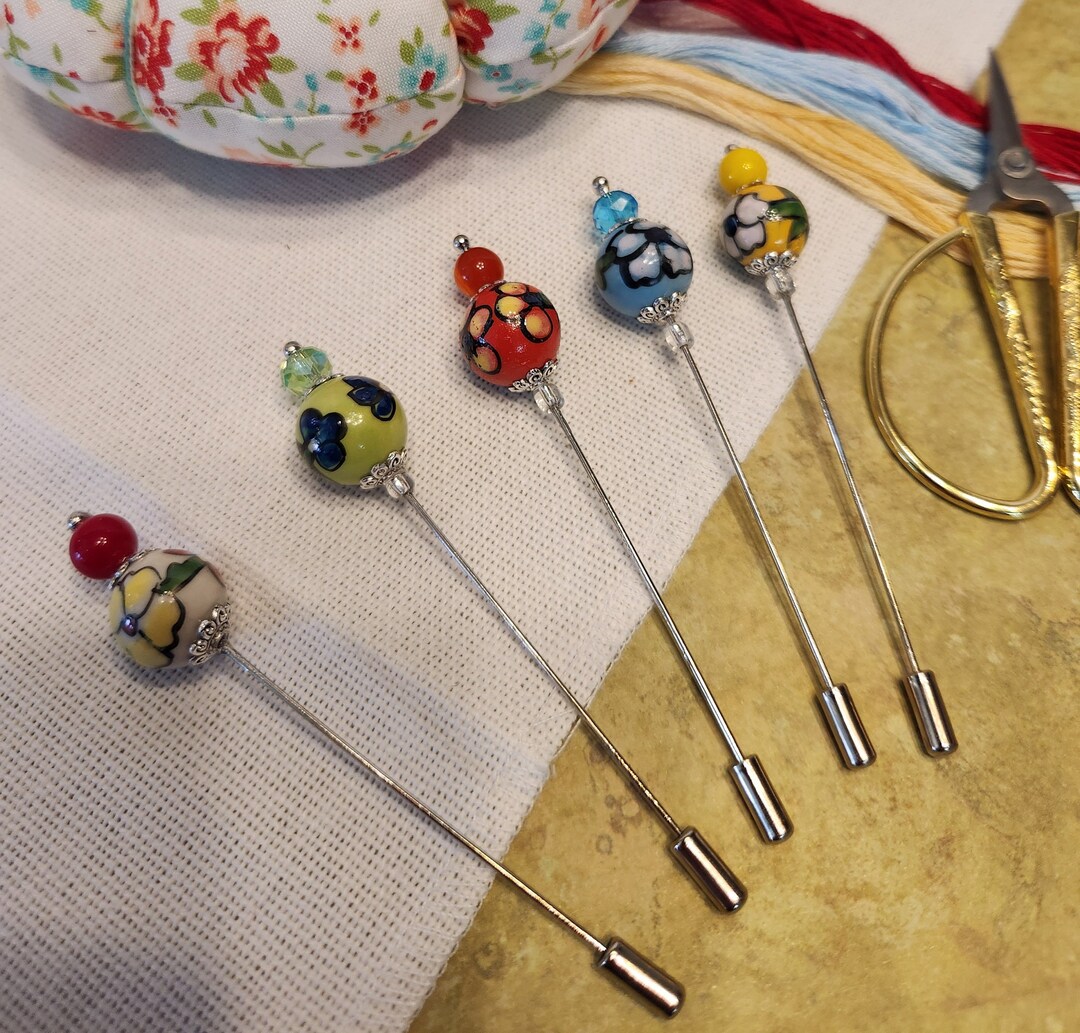 Flower Glass 4 Inch Counting Pins - Etsy