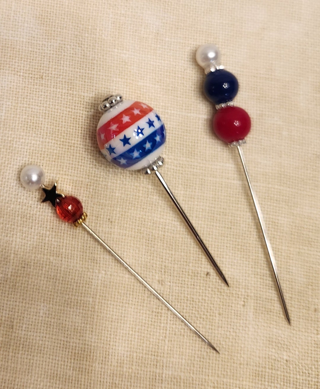 Patriotic Strip America Pins - Etsy