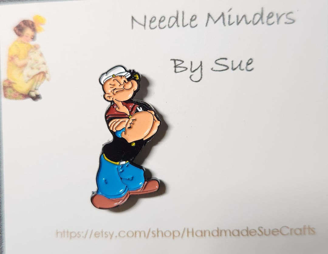 Popeye Needle Minder: Cartoon Cross Stitch Accessory - Etsy