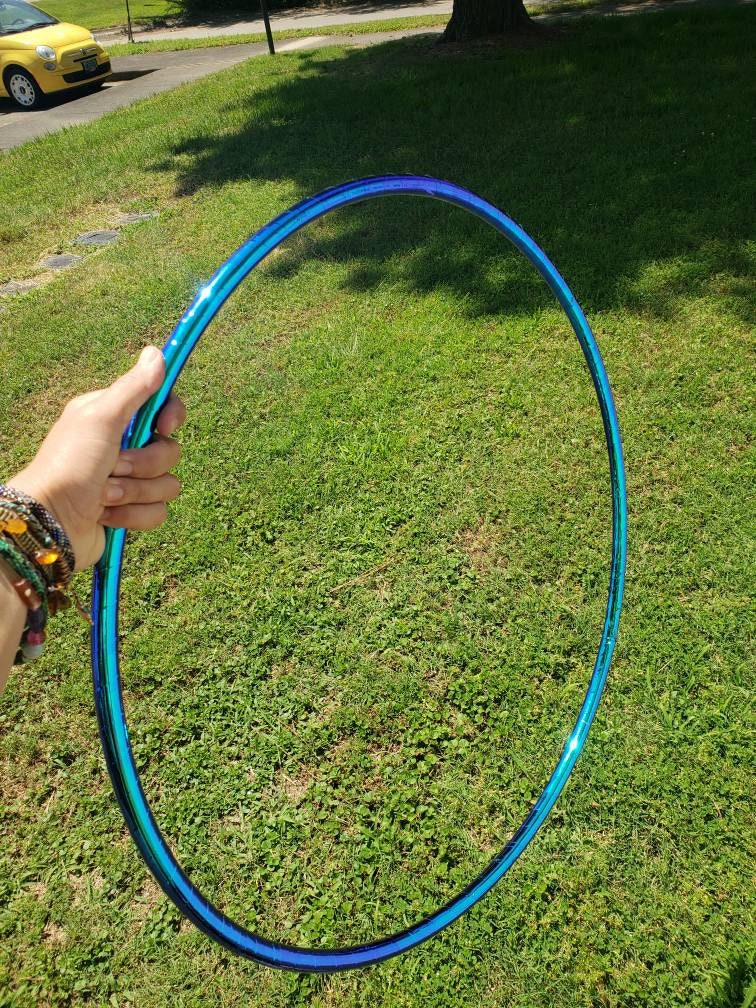 Reflective Deep Blue Taped 5/8" HDPE Hula Hoop - Etsy