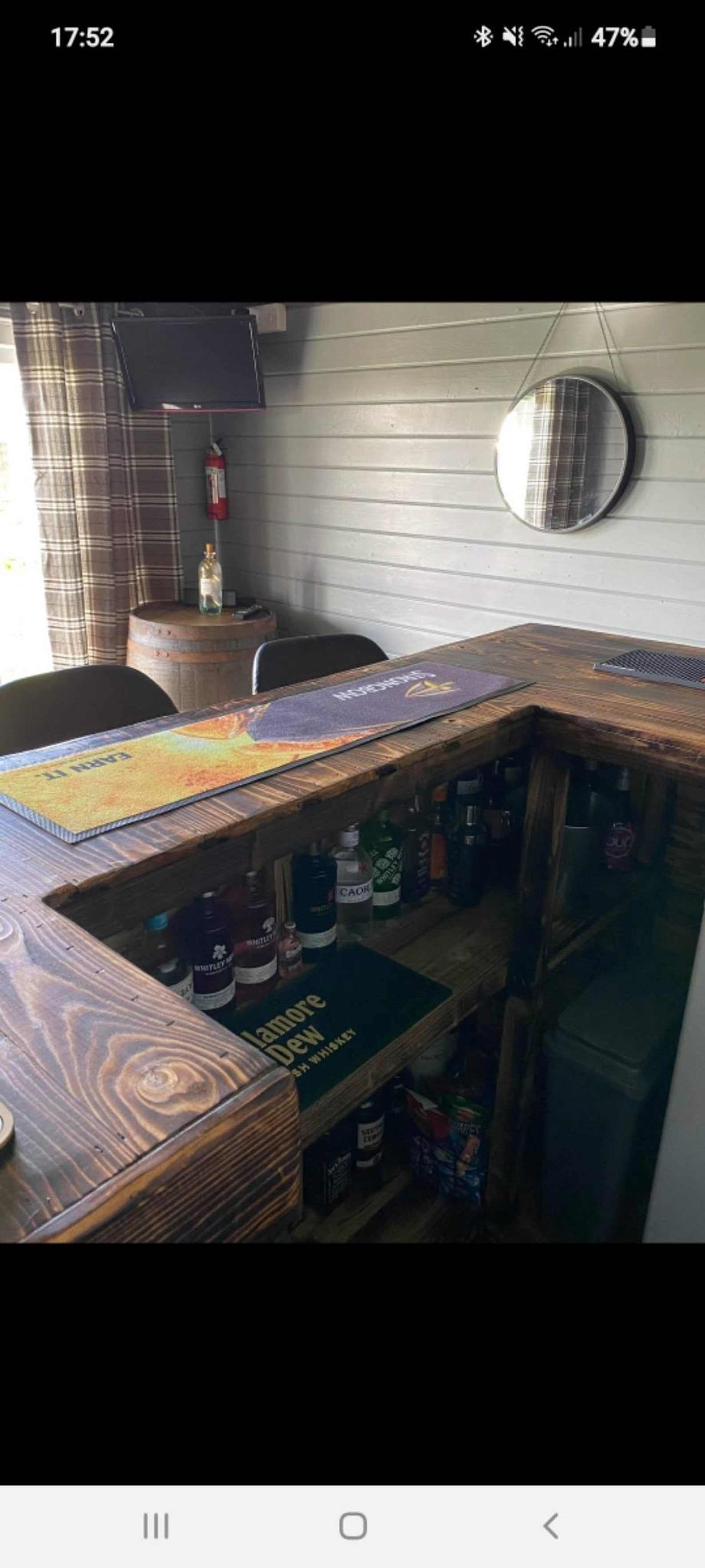 Bespoke Handmade Double Return Bar - Etsy UK