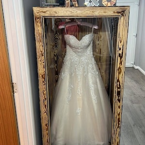 Wedding Dress Shadow Box Display Case - Etsy