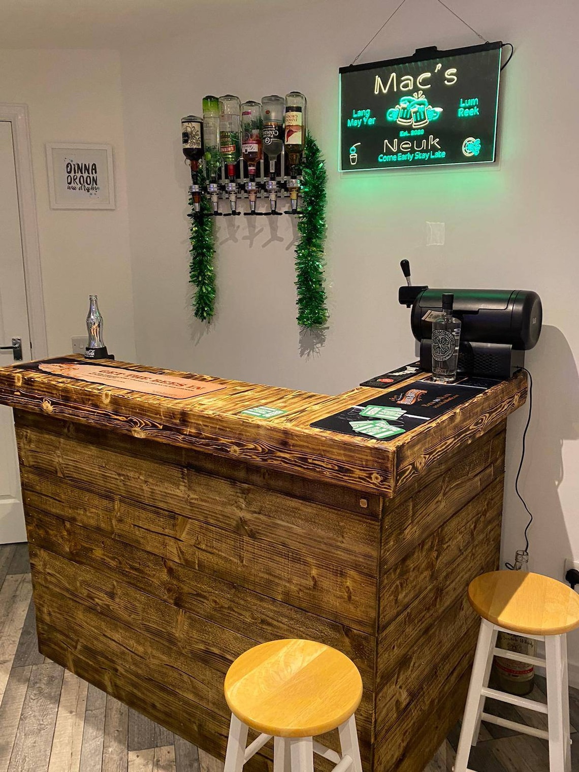 Bespoke Handmade Rustic Bar L Shaped Fully Built see Pic | Etsy UK