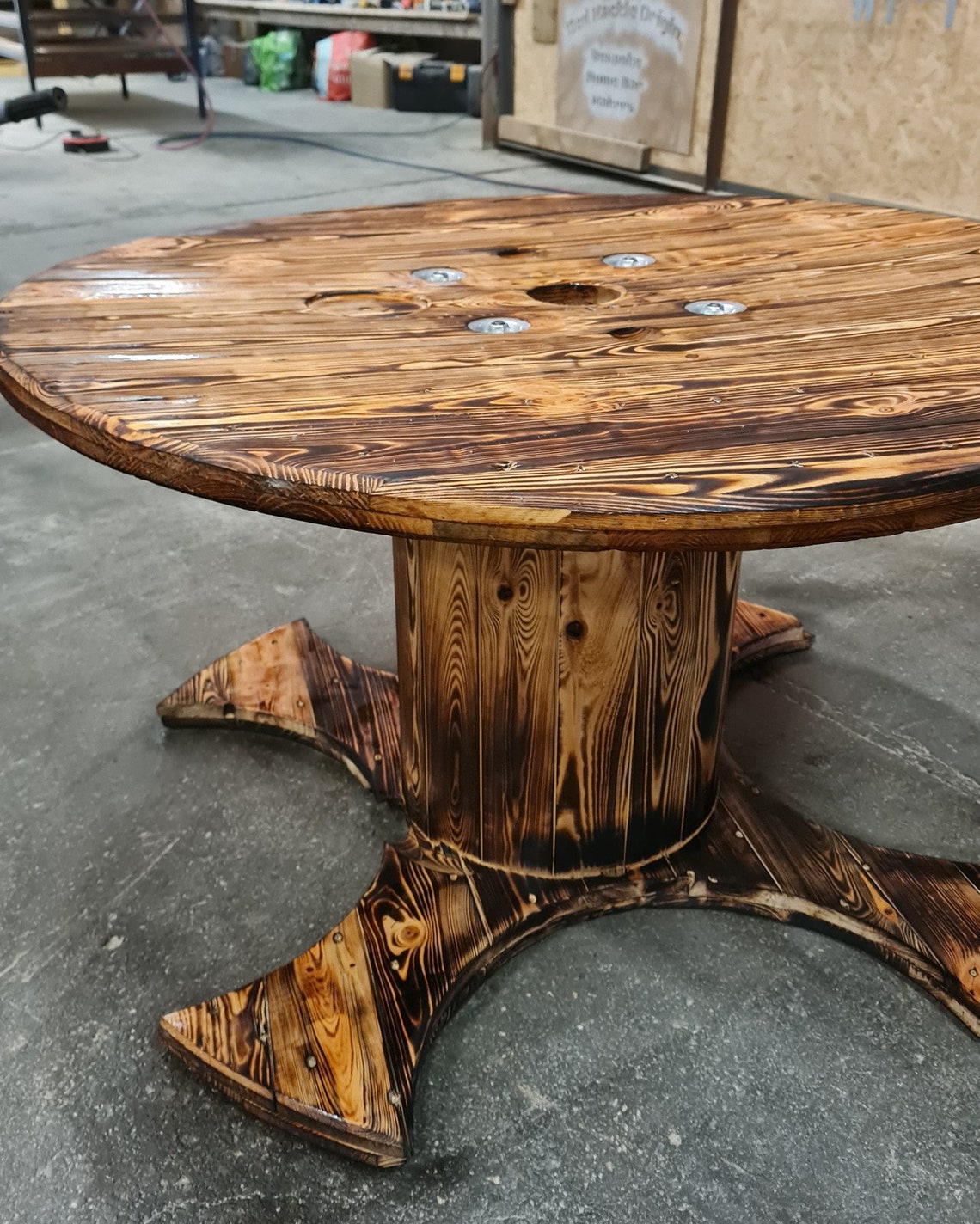 Bespoke Cable Reel Coffee Table - Etsy UK