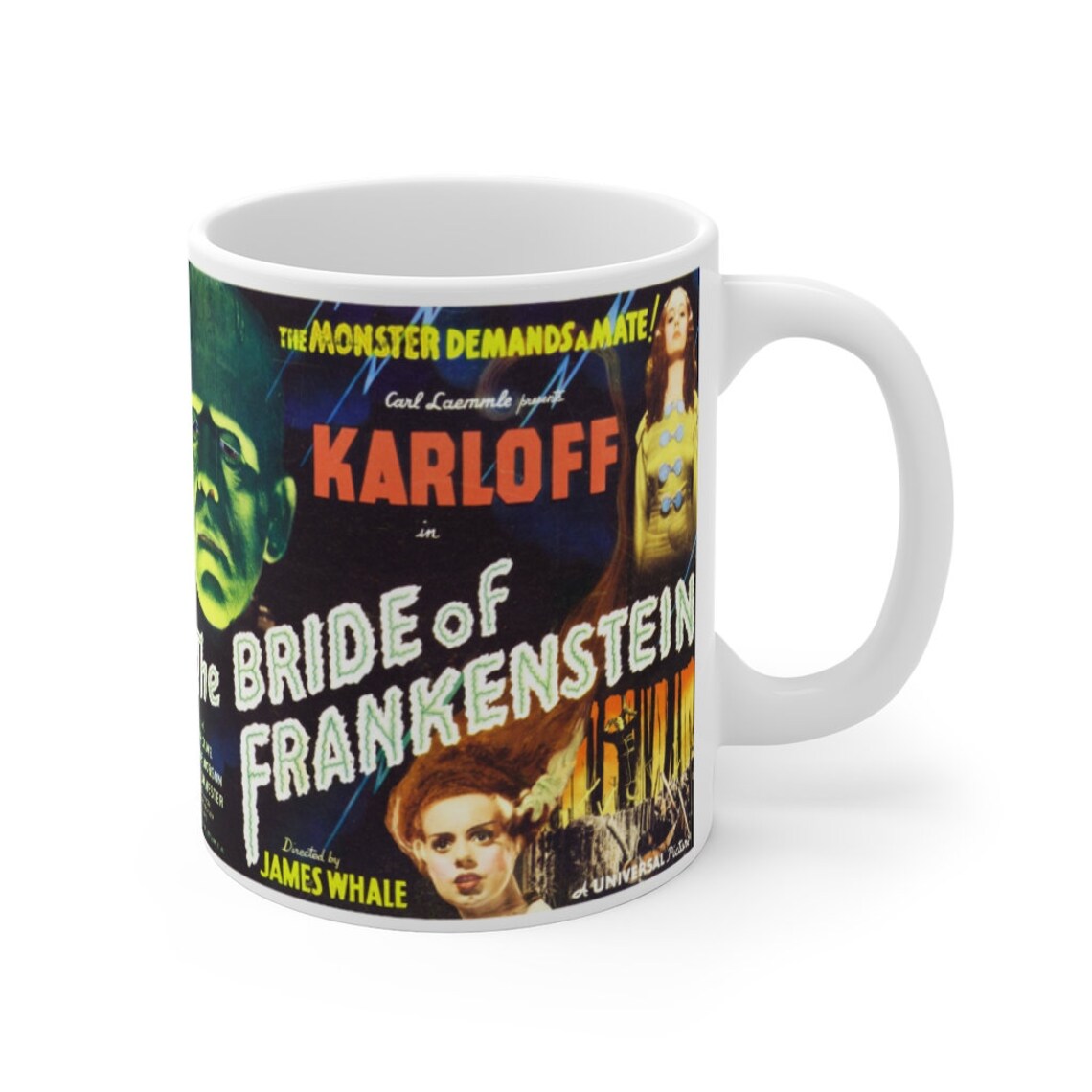 The Bride of Frankenstein Horror Movie Coffee Mug - Etsy
