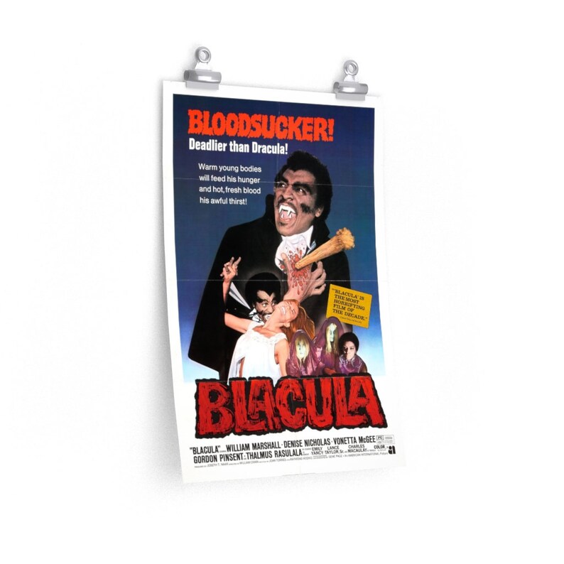Blacula Vintage Horror Movie High Quality Poster Print - Etsy