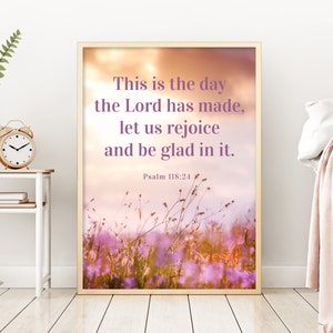 This is the Day the Lord Has Made Printable, Psalm 118 24, Christian ...