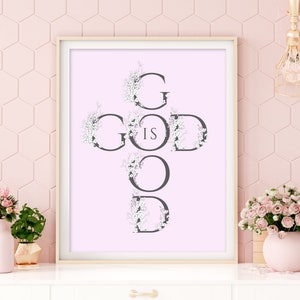 God is Good Printable, Scripture Wall Decor, Bible Verse Wall Decor ...