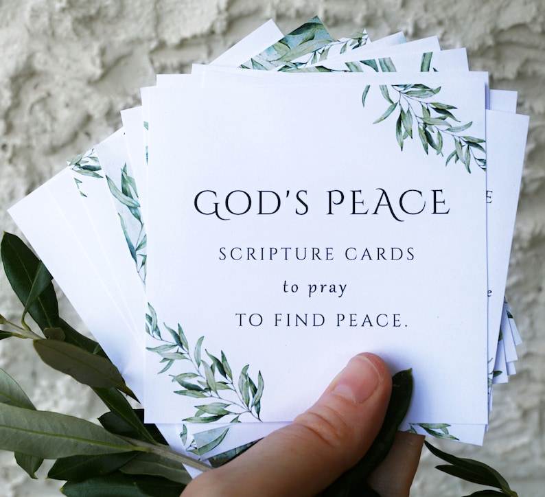 Scripture Cards Printable, Bible Verse Cards, Instant Download ...
