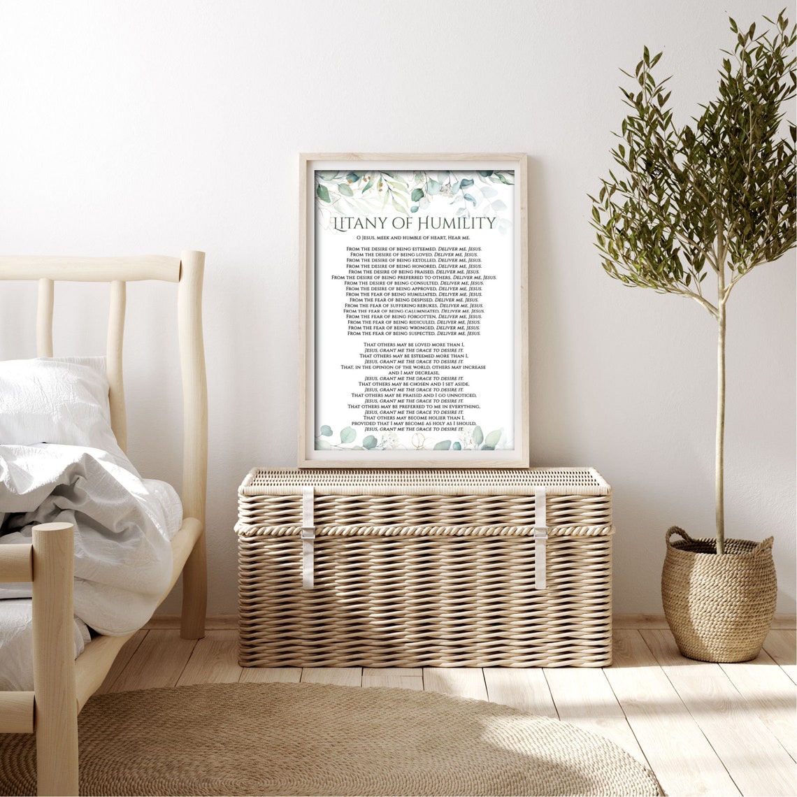 Litany of Humility Prayer Printable, Humility Prayer Print, Deliver Me ...