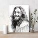 Jesus Portrait Greeting Card Printable, Jesus Christ Greeting Card ...