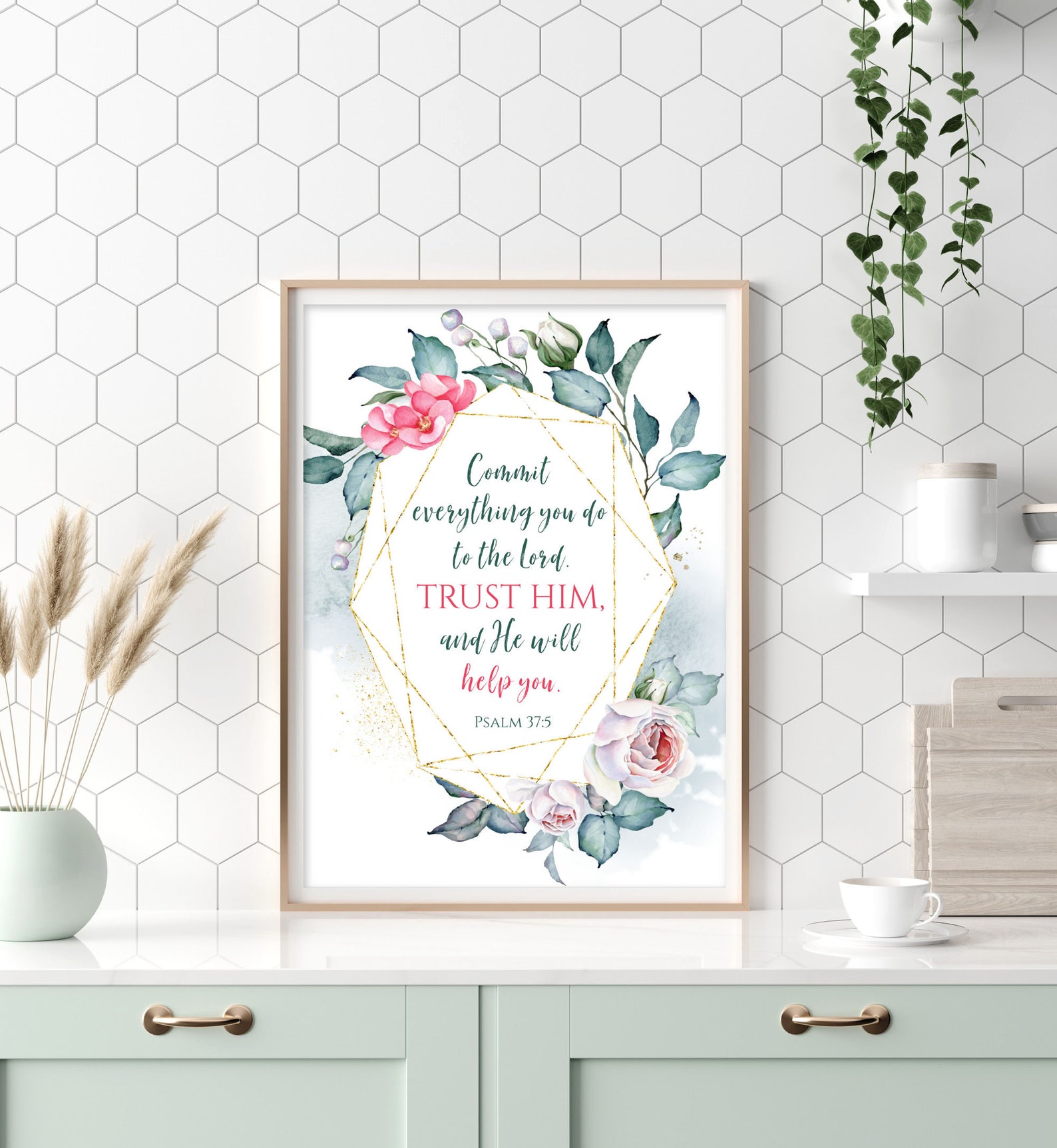 Commit Everything to the Lord Printable, Psalm 37 5, Trust Scripture ...