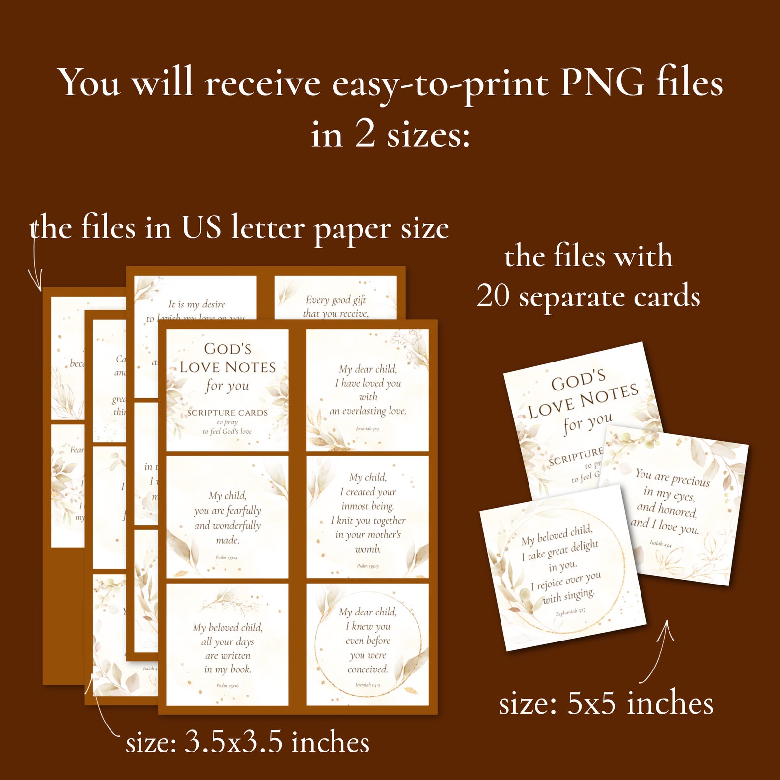 God's LOVE Notes Scripture Cards Printable, God's Love Letter, Gods ...