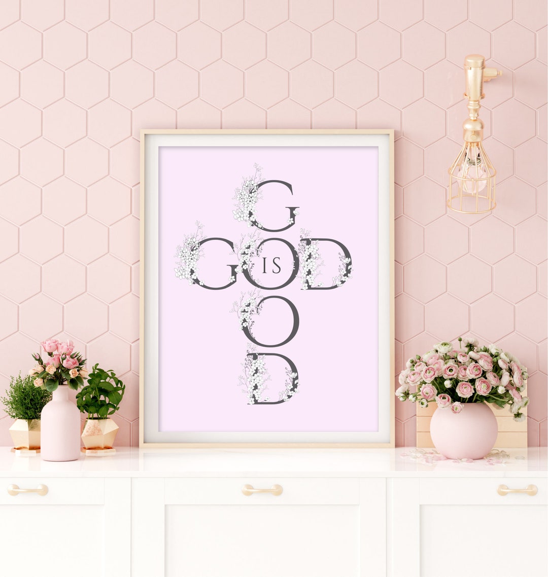 God is Good Printable, Scripture Wall Decor, Bible Verse Wall Decor ...