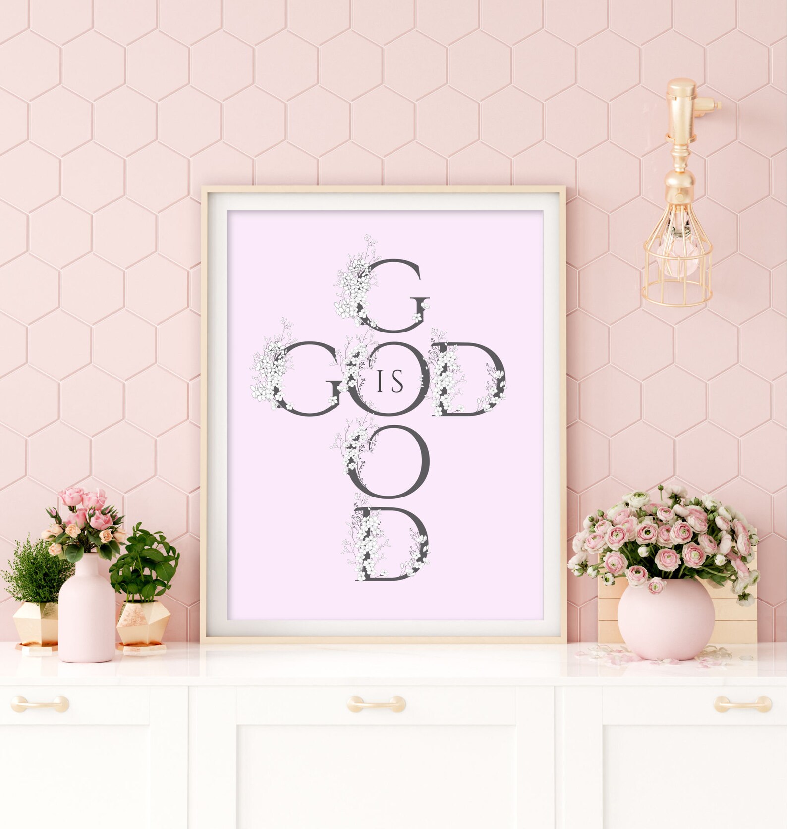 God is Good Printable Scripture Wall Decor Bible Verse Wall - Etsy