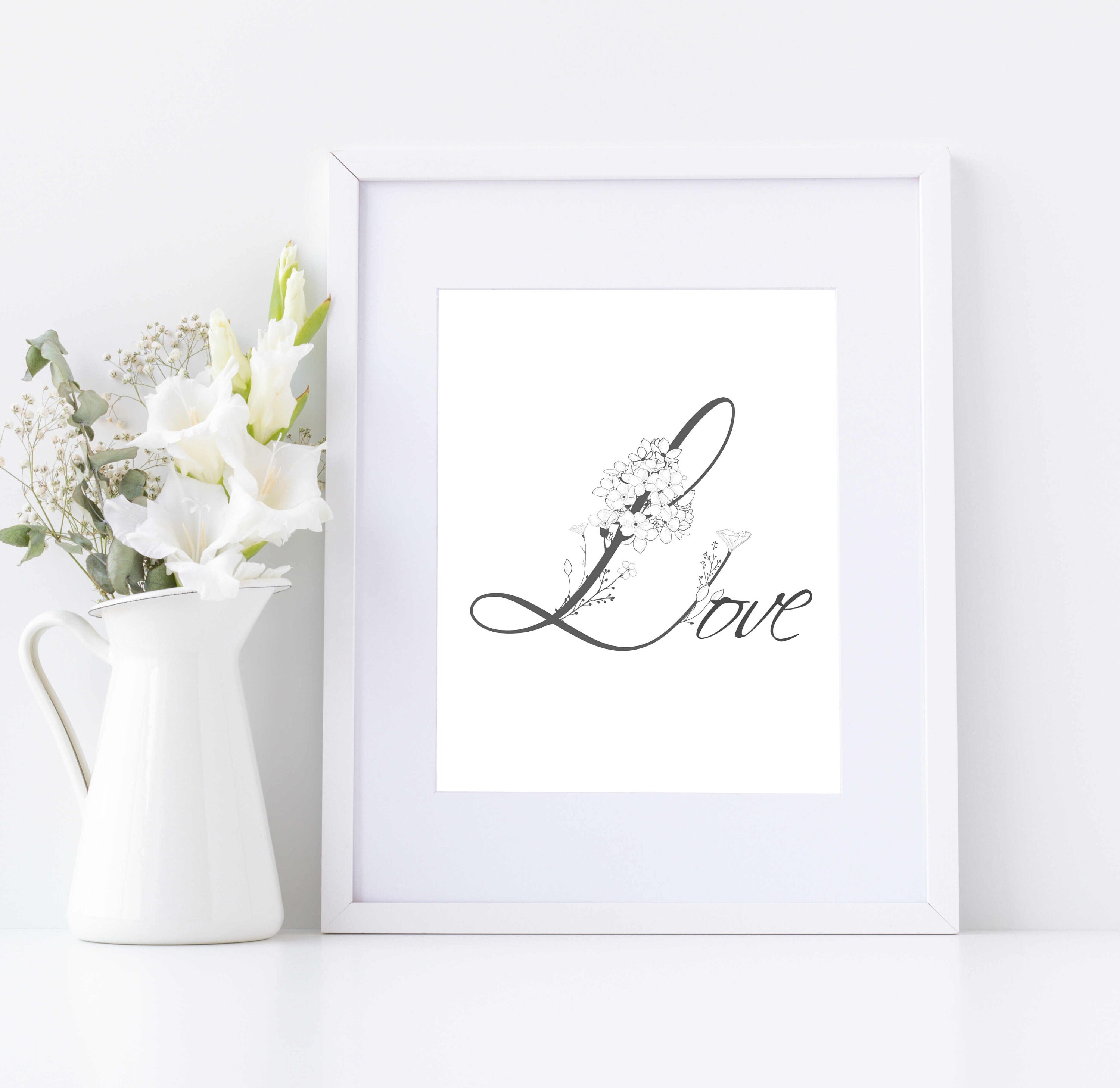 LOVE Printable Love Poster Love Print LOVE Sing Wedding - Etsy