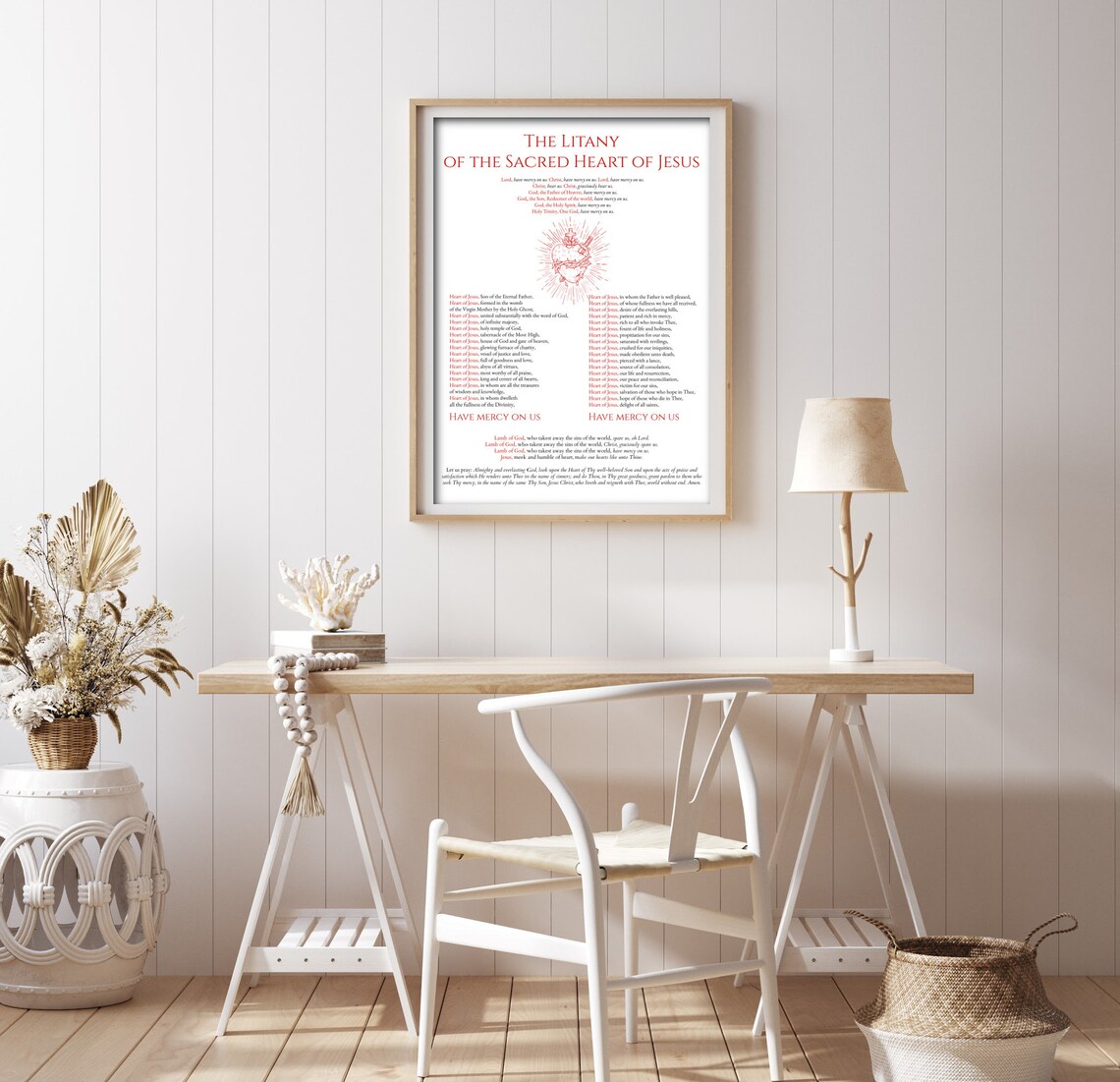 Litany of the Sacred Heart of Jesus Prayer Printable, Sacred Heart ...