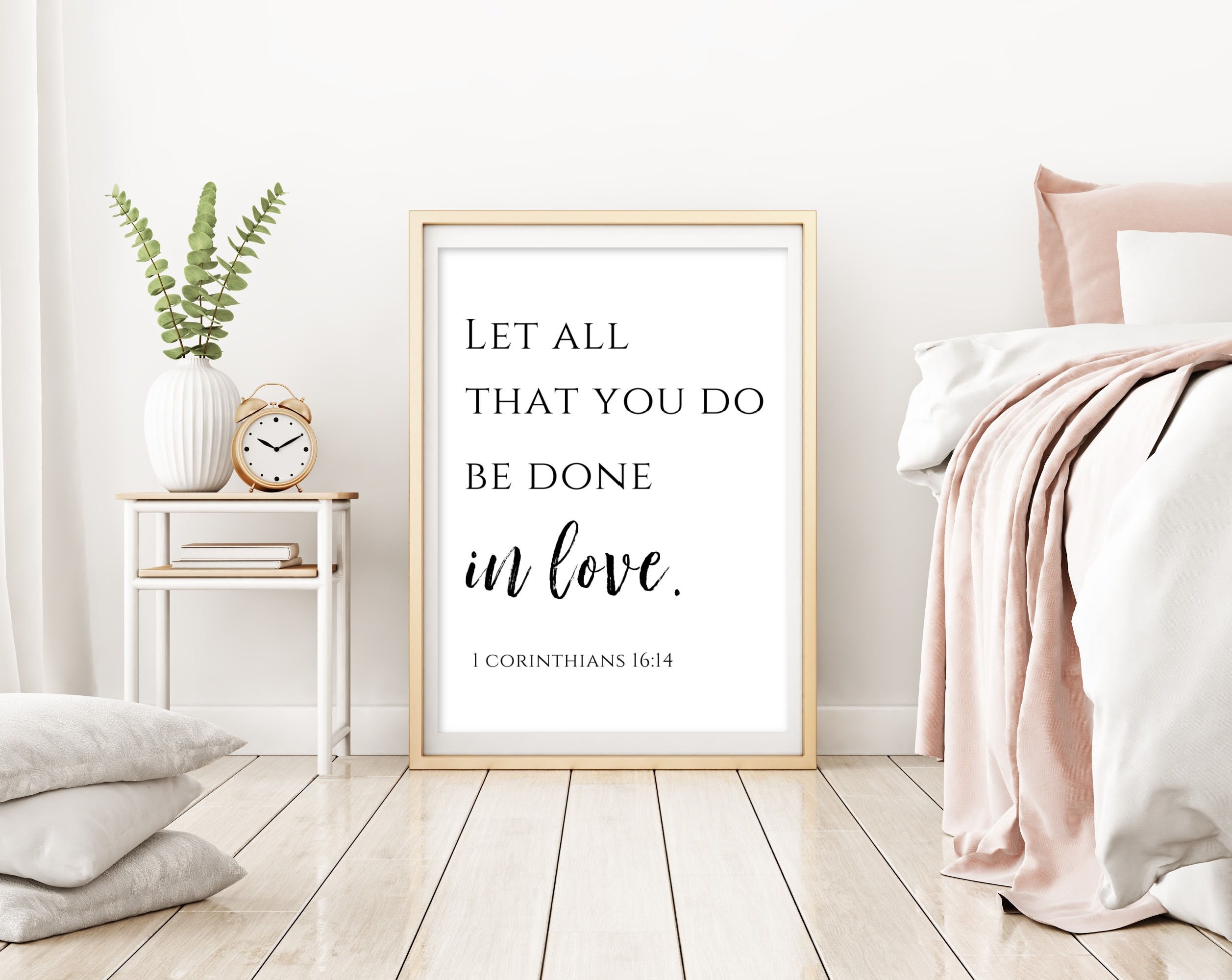 Let All That You Do Be Done in Love Print 1 Corinthians 16 - Etsy