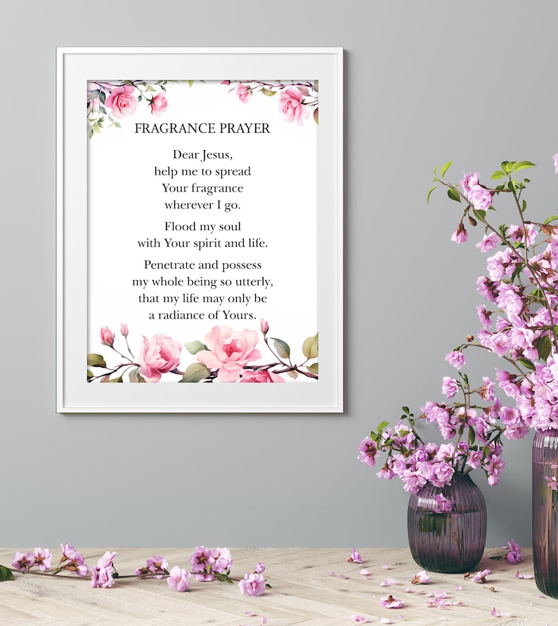Fragrance Prayer Printable, Prayer Radiating Christ, Radiating Christ ...