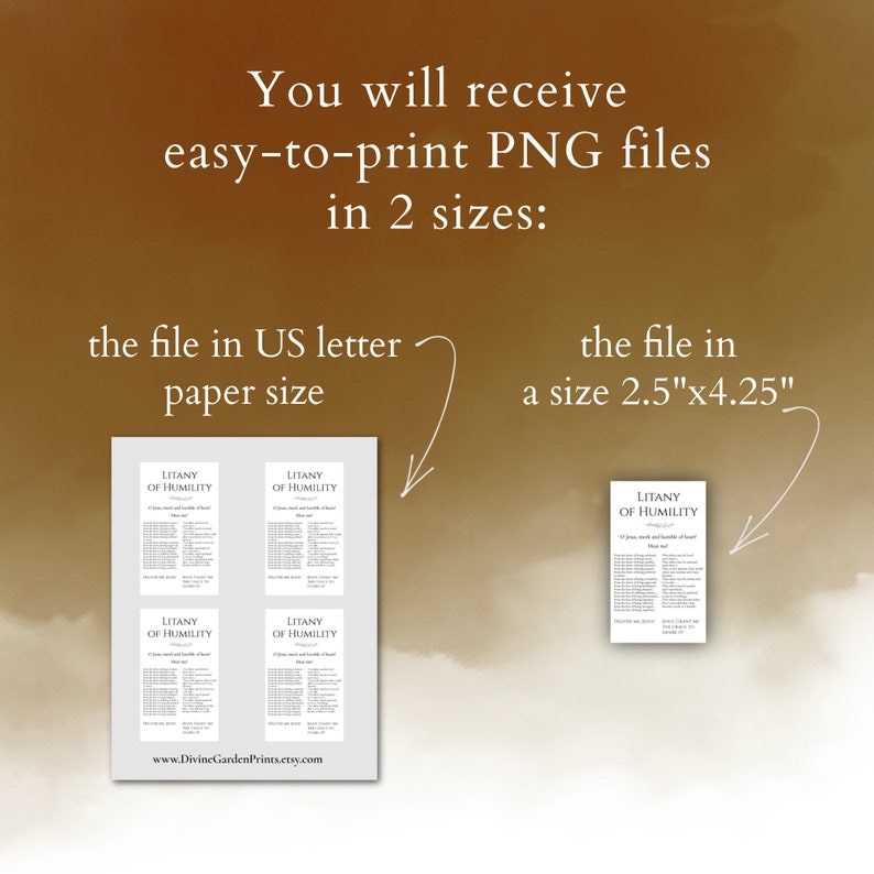 Litany of Humility Prayer Card Printable, Humility Prayer Print ...