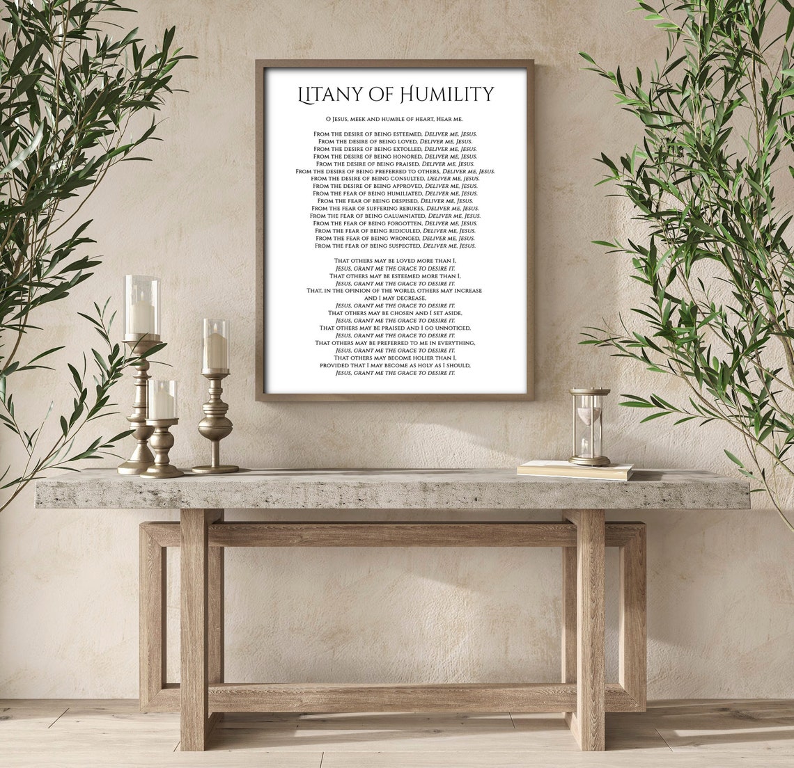 Litany of Humility Prayer Printable, Humility Prayer Print, Deliver Me ...