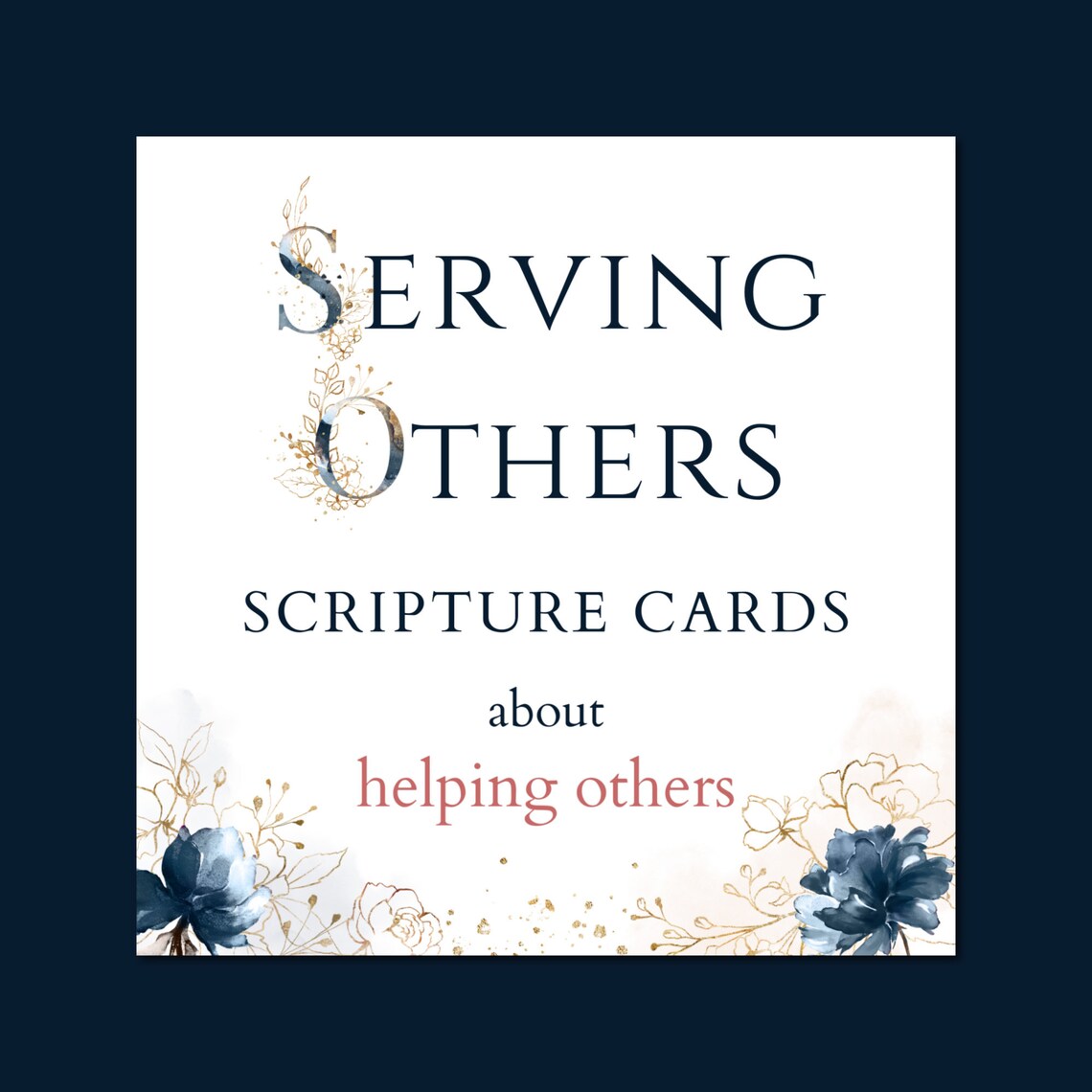 Serving Others Scripture Cards Printable Serving Others Bible - Etsy