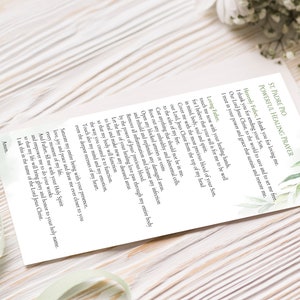 St. Padre Pio Healing Prayer Card Printable, Padre Pio Prayer Card ...