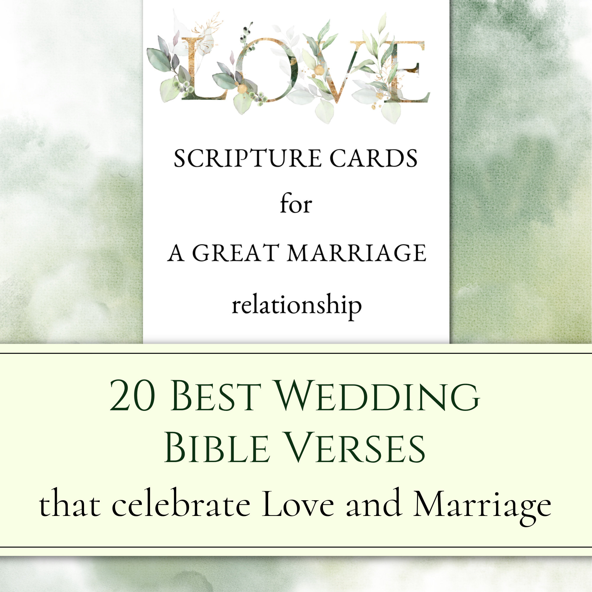 LOVE Scripture Cards Printable, LOVE Bible Verse Cards, Wedding ...
