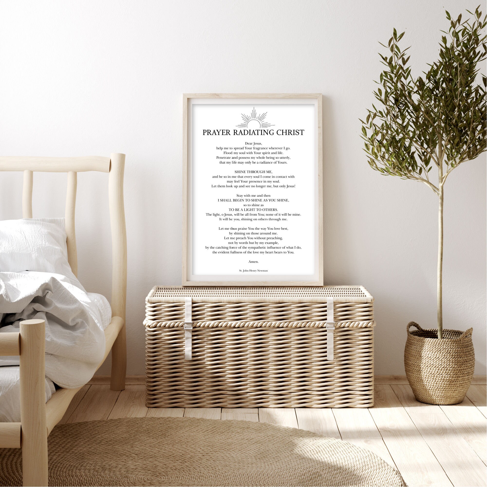 Prayer Radiating Christ Printable Radiating Christ Prayer | Etsy
