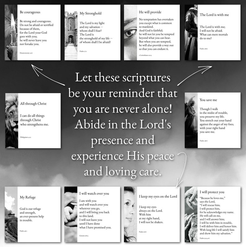God's Protection Scripture Cards Printable, God's Protection Bible ...