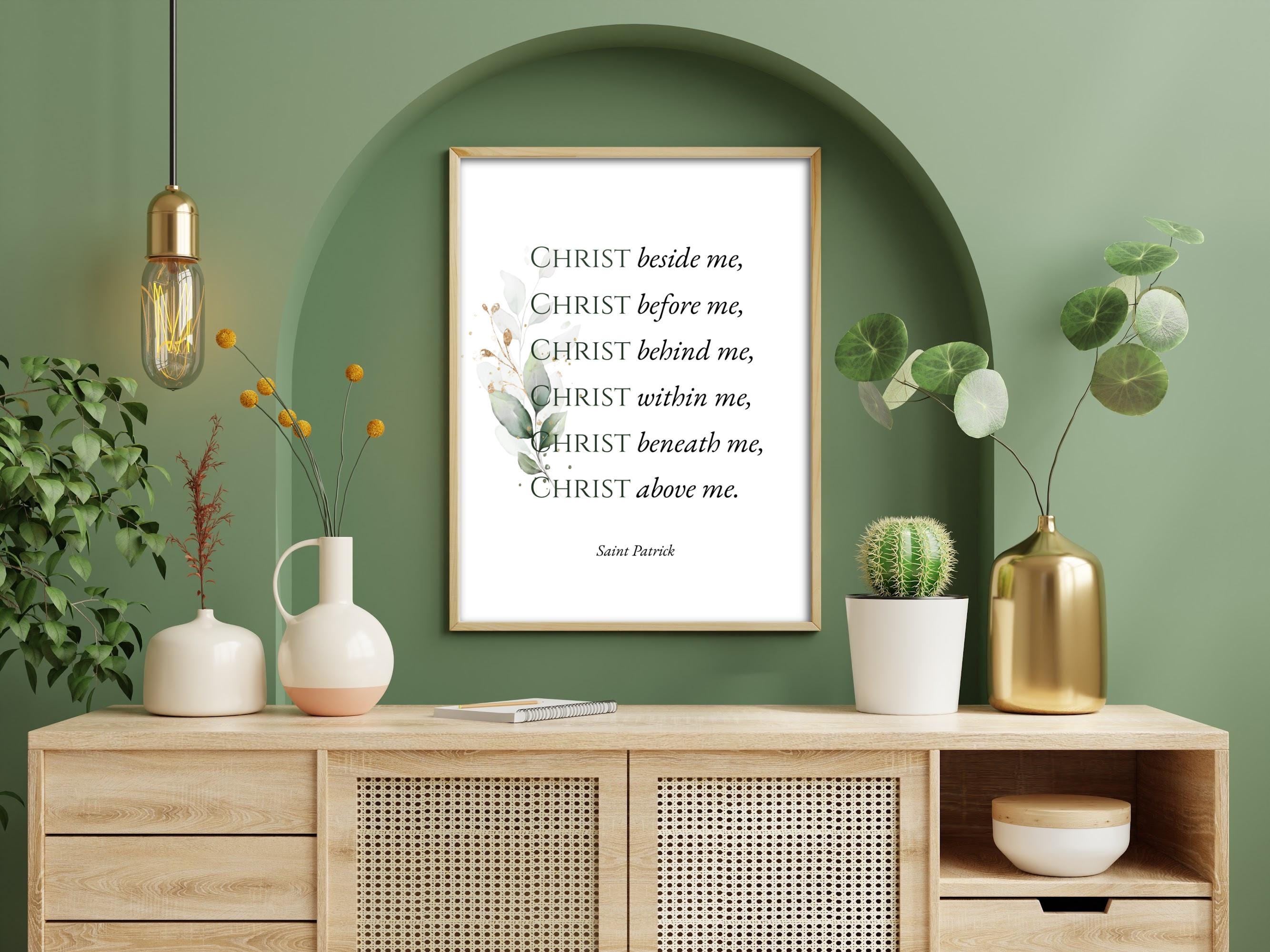Christ With Me Prayer Printable, St Patrick Breastplate Prayer Digital ...