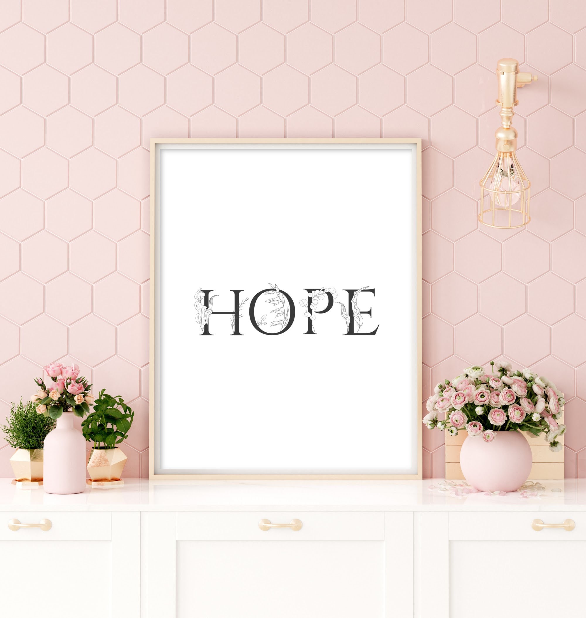 Hope Wall Art Print, Hope Printable Wall Art, Hope Wall Decor, Hope ...