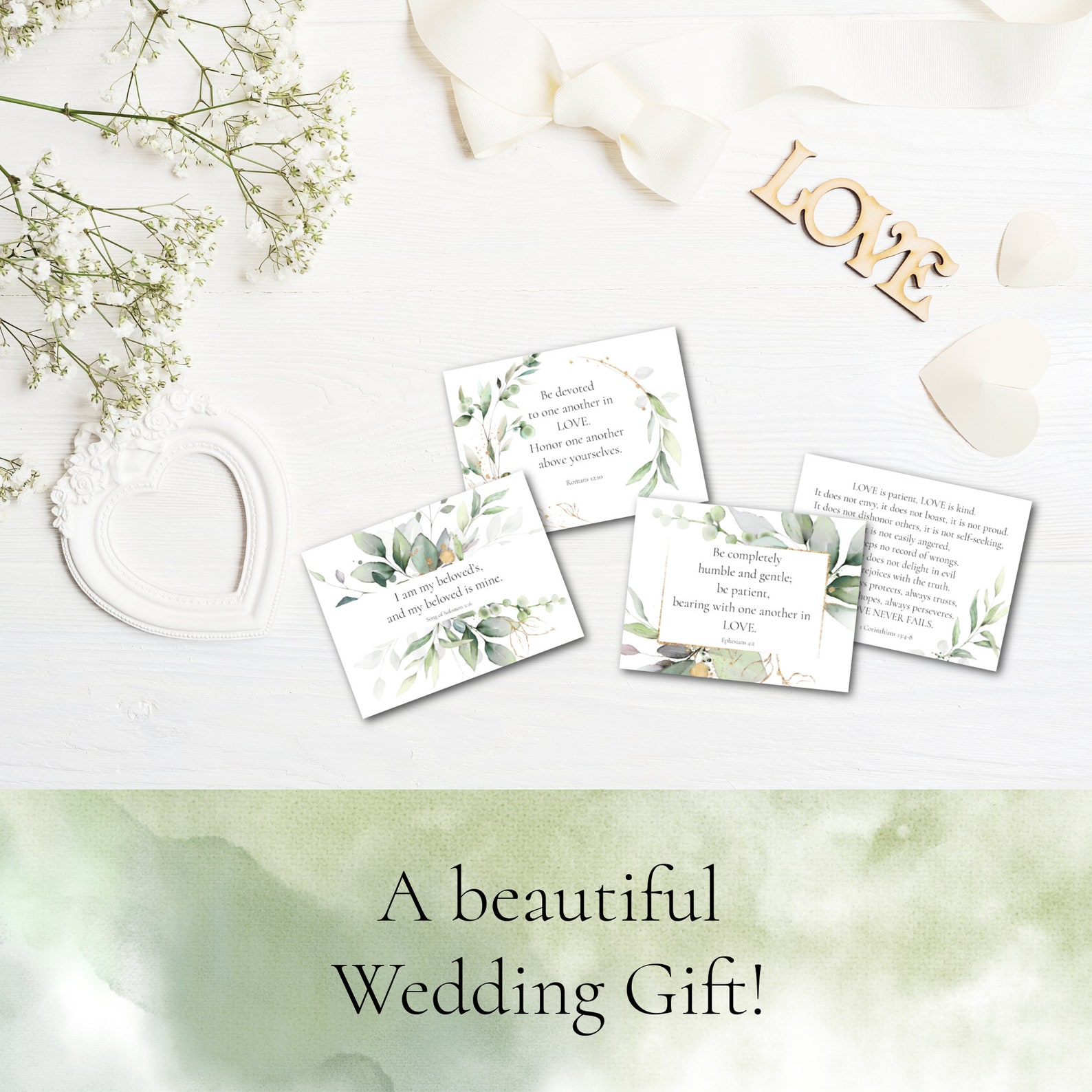 LOVE Scripture Cards Printable LOVE Bible Verse Cards - Etsy