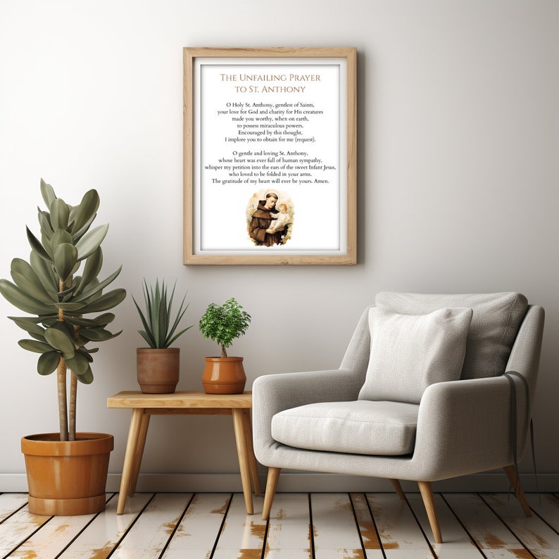 Unfailing Prayer to St. Anthony Printable, St. Anthony of Padua Prayer ...