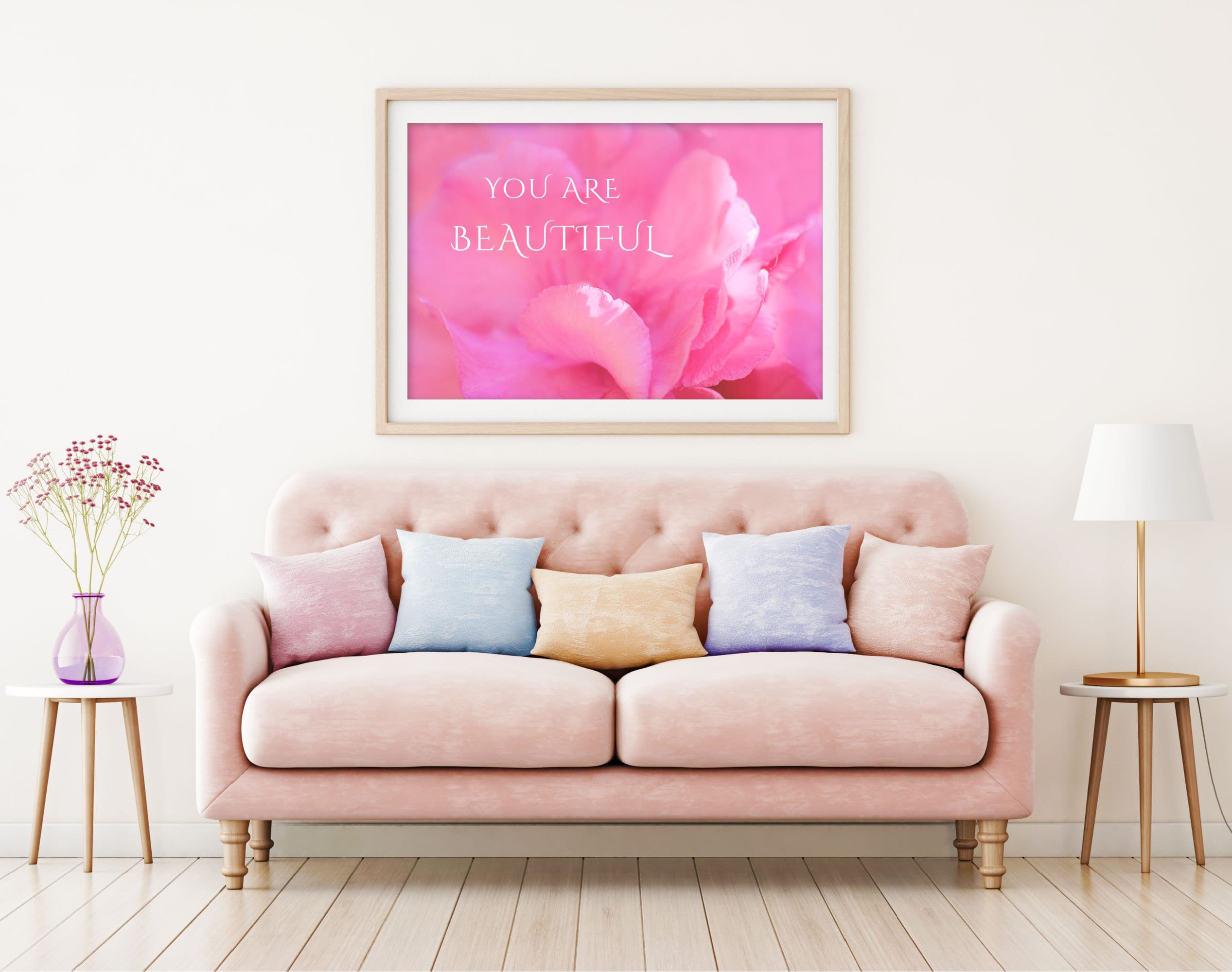 You Are Beautiful Printable, You Are Beautiful Wall Decal, Scripture ...