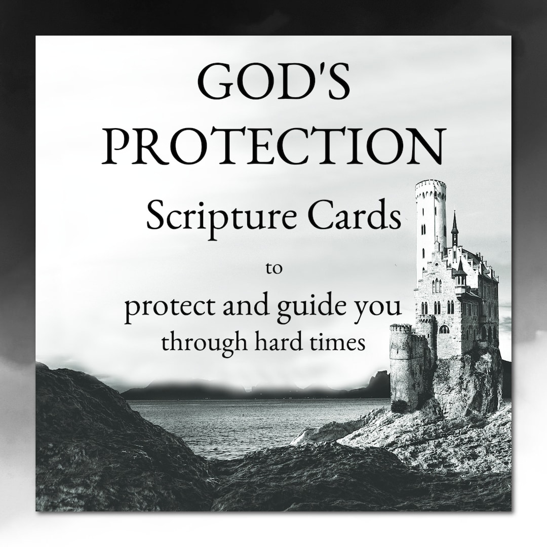 God's Protection Scripture Cards Printable, God's Protection Bible ...