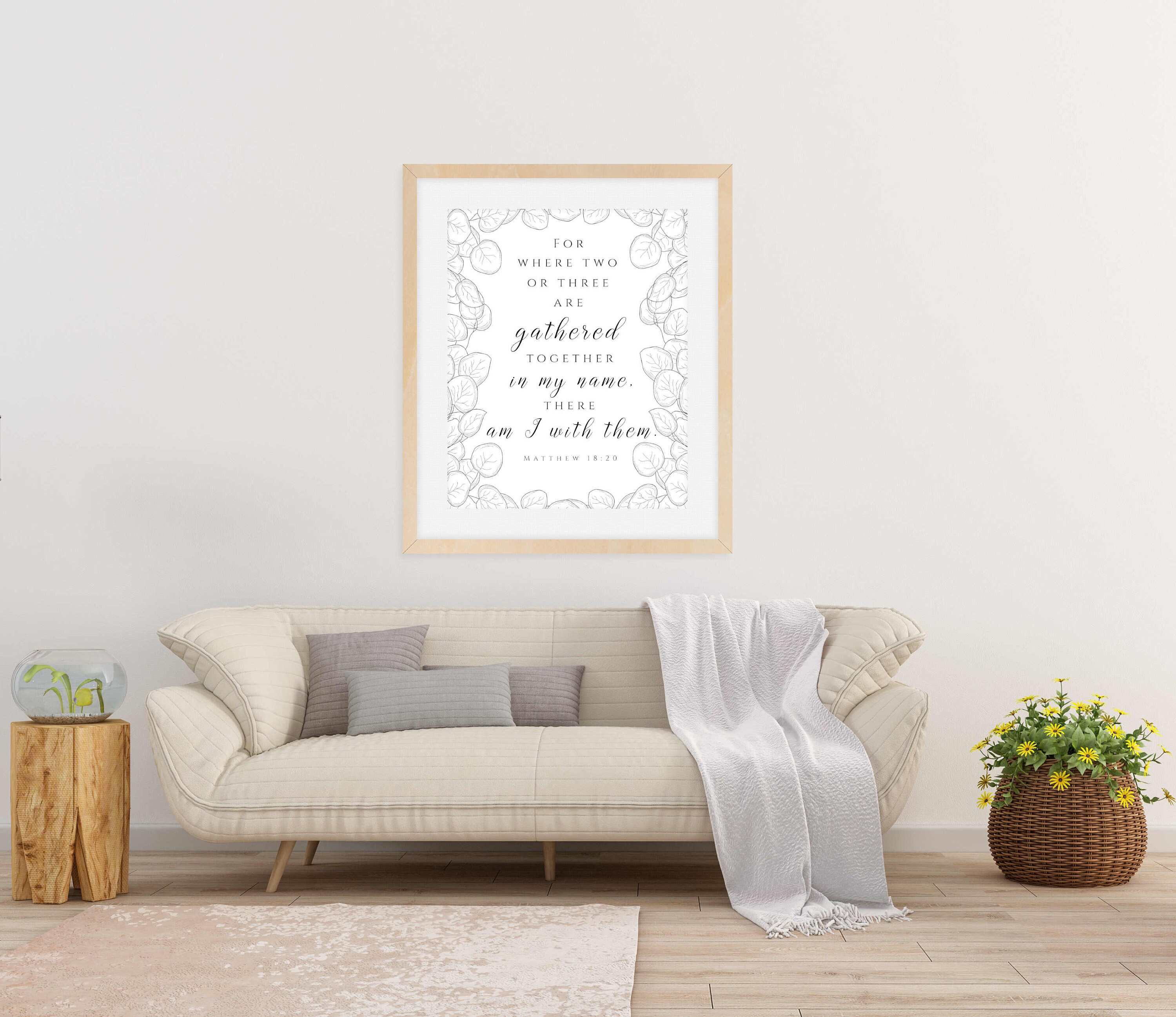 For Where Two Printable, Matthew 18:20, Bible Verse Printable ...