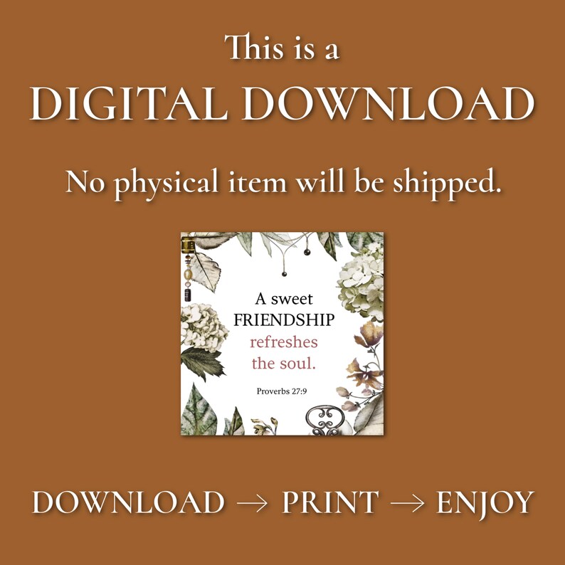 FRIENDSHIP Scripture Cards Printable, Friend Bible Verse Cards ...