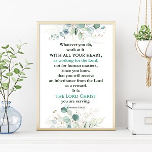 Colossians 3:23-24 Printable, Whatever You Do Printable, Colossians 3 ...