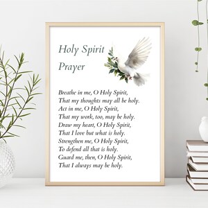 Holy Spirit Prayer Printable, St Augustine Holy Spirit Prayer Digital ...