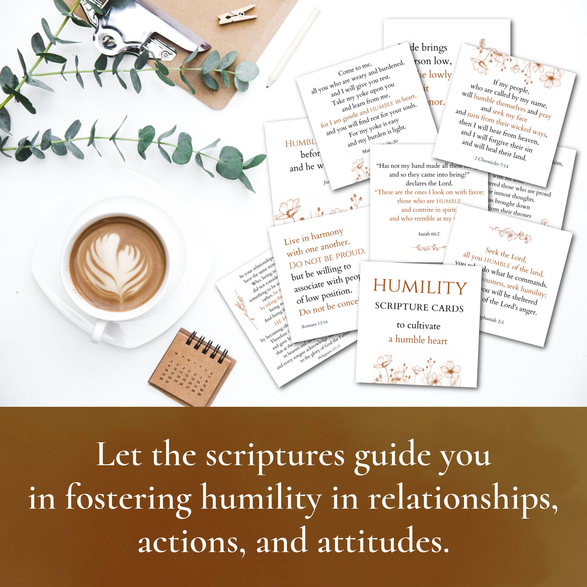 Humility Scripture Cards Printable, Humility Bible Verses Print ...
