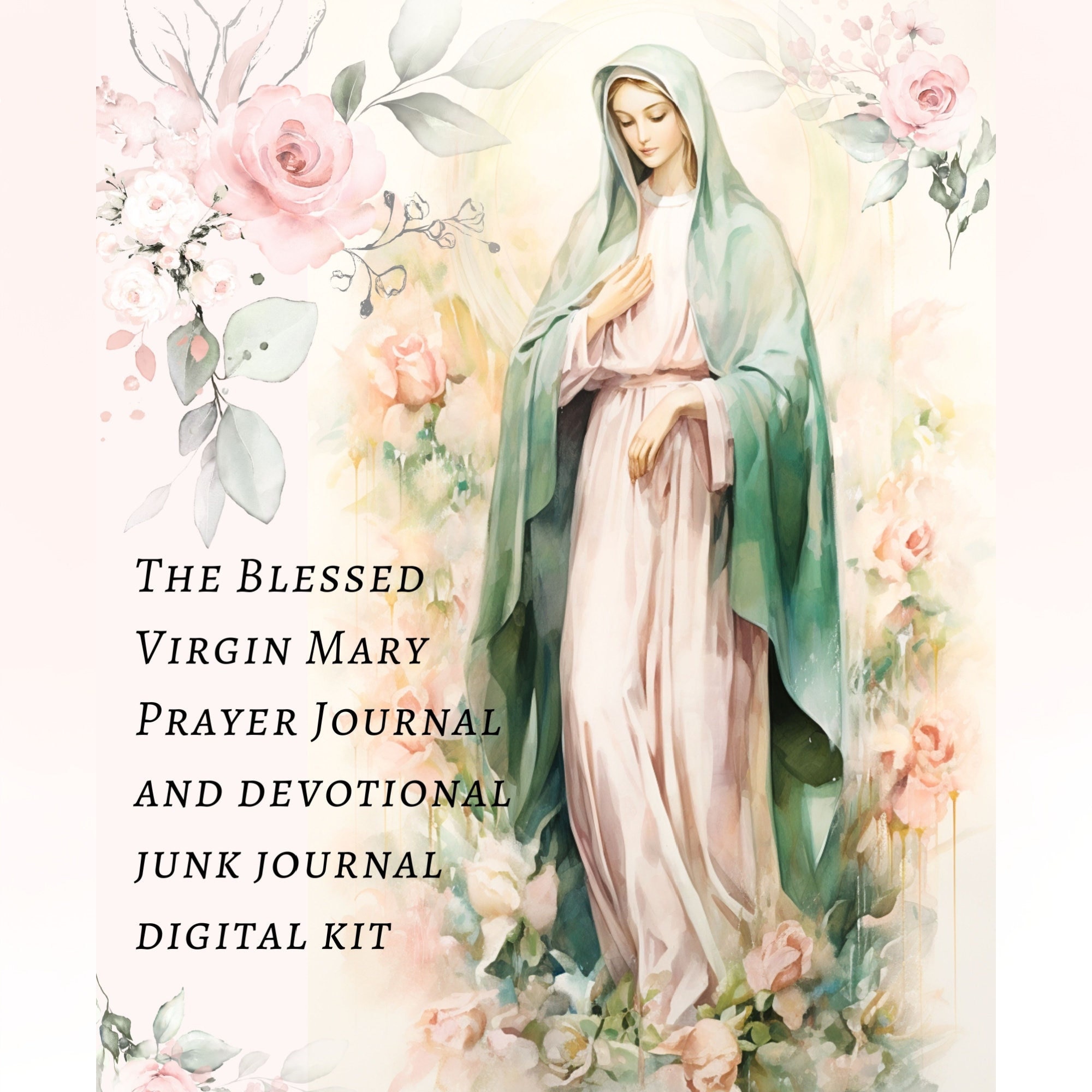 Virgin Mary Prayer Journal Kit Printable, Marian Prayer, Marian ...