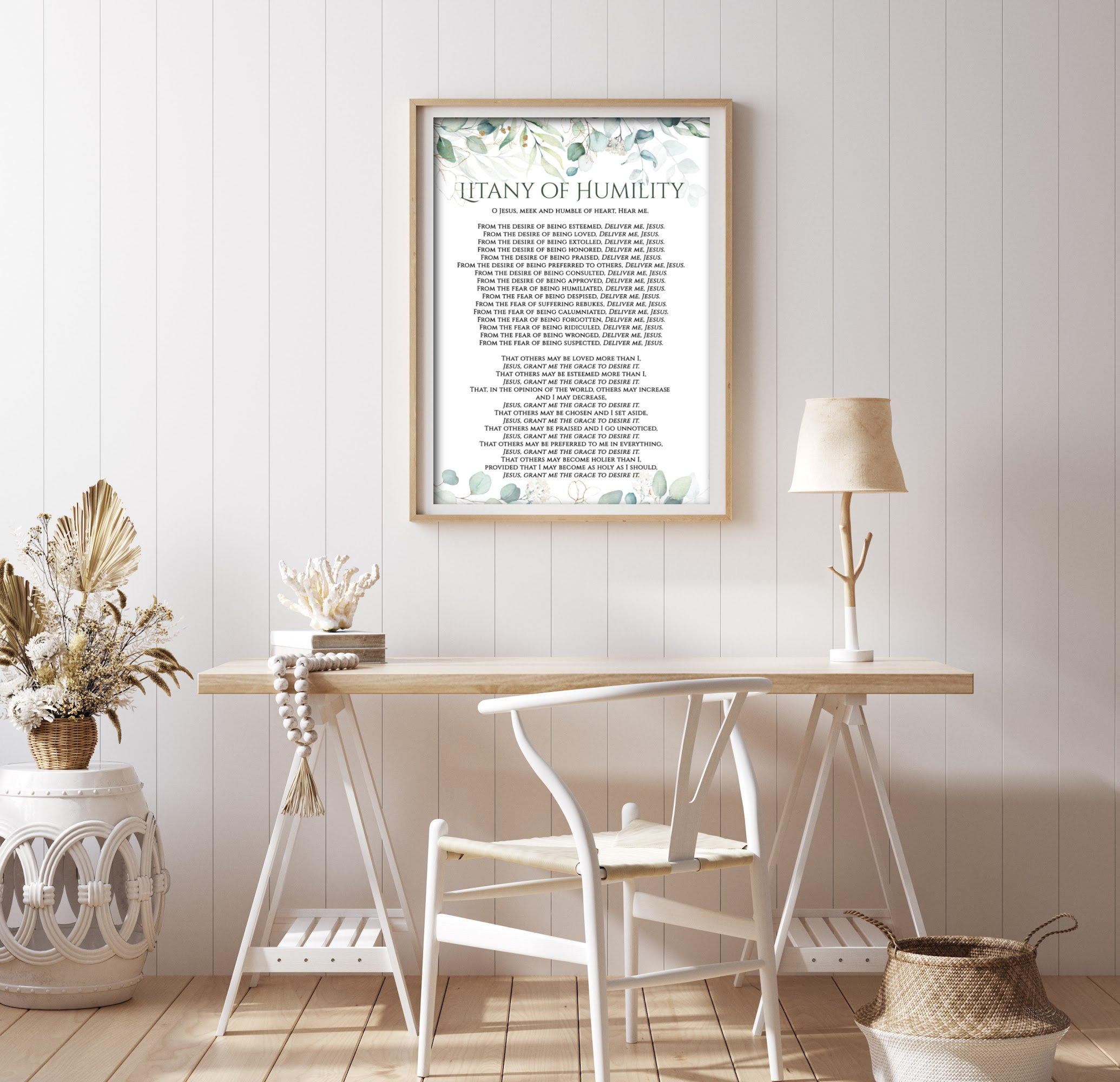 Litany of Humility Prayer Printable, Humility Prayer Print, Deliver Me ...