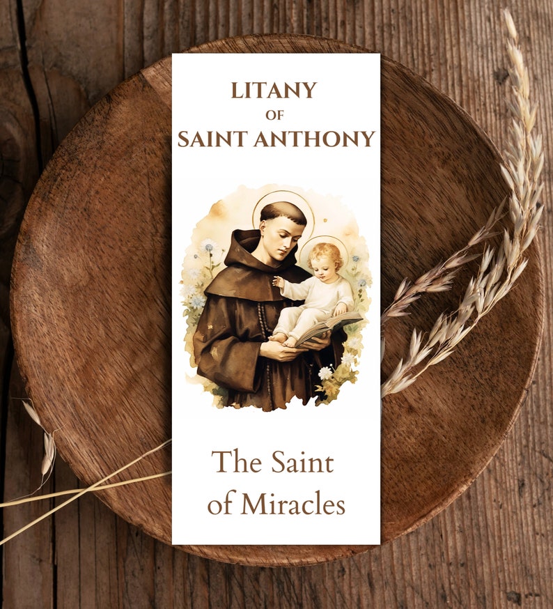Litany to St. Anthony Printable, St. Anthony of Padua Prayer, St ...