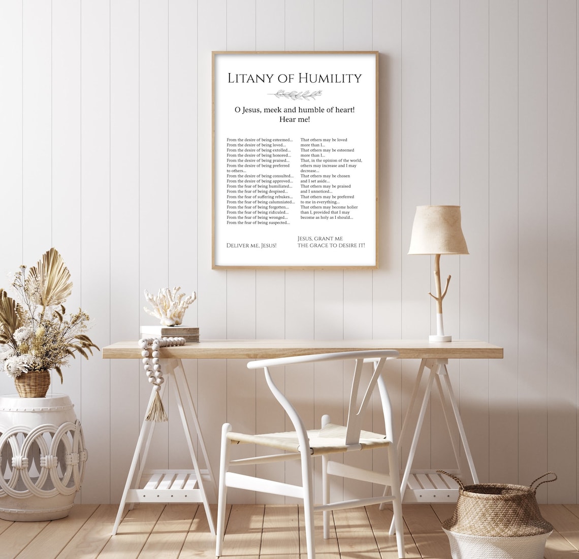 Litany of Humility Prayer Printable Humility Prayer Print | Etsy