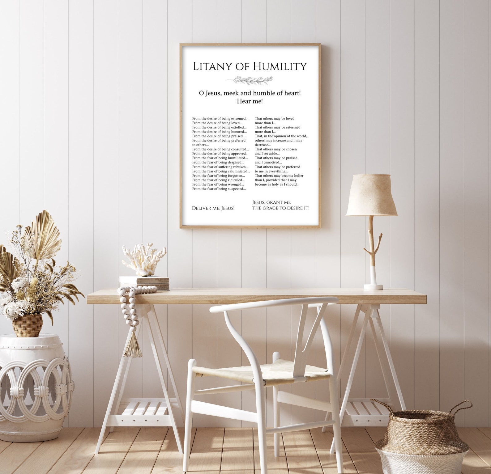 Litany of Humility Prayer Printable, Humility Prayer Print, Deliver Me ...