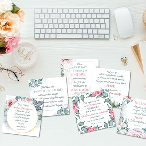 HOPE Scripture Cards Printable, Bible Verse Cards, Christian Note Cards ...